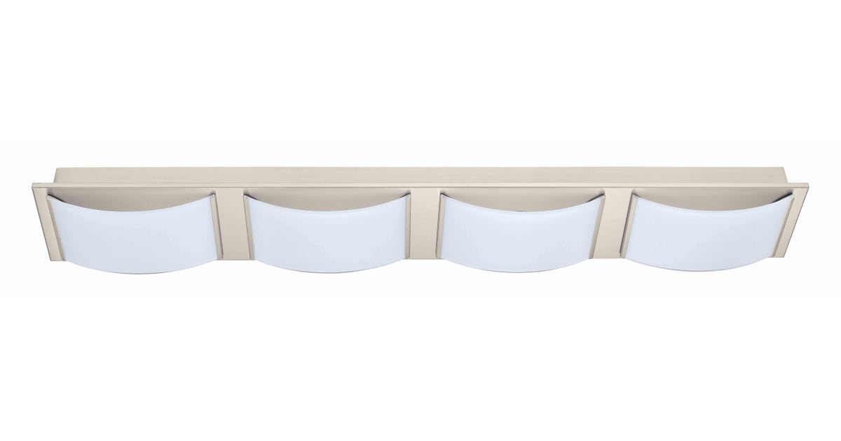 Eglo 201471A Wasao 33" Wide 4 Light Linear LED Vanity / Ceiling Light ...
