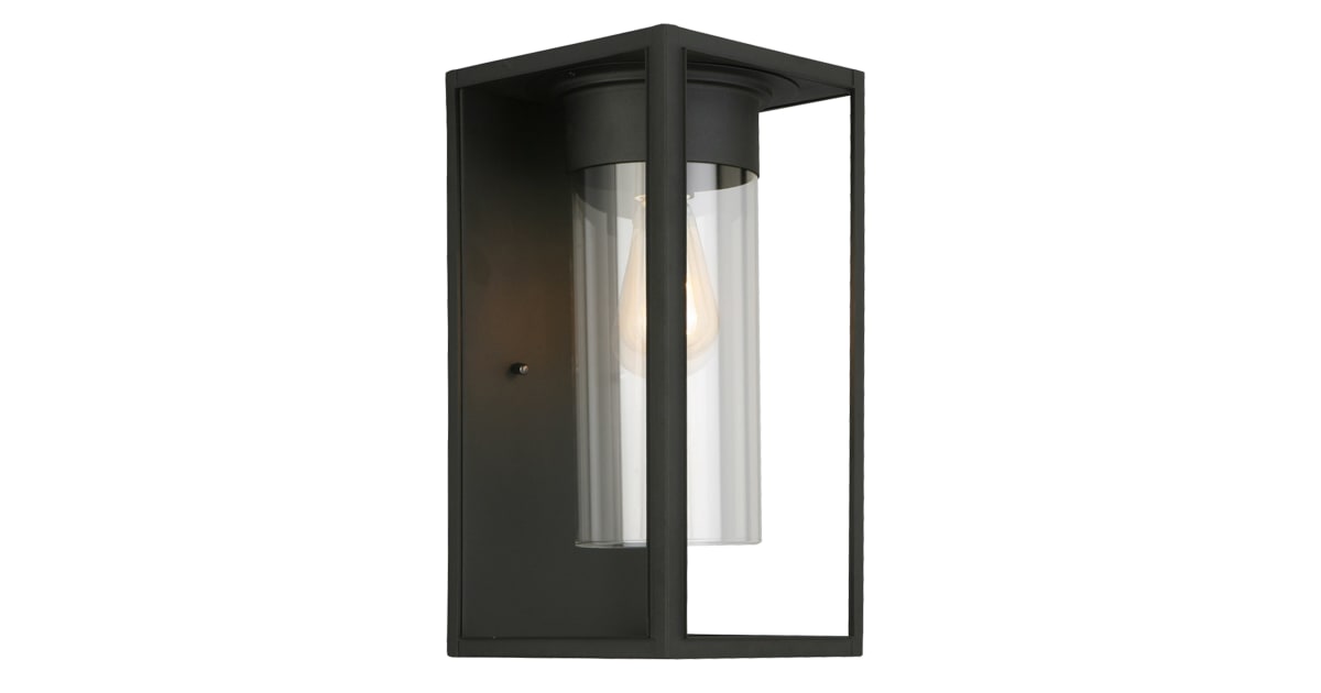 Eglo 203033A Walker Hill 15" Tall Outdoor Wall Sconce with Clear Glass ...