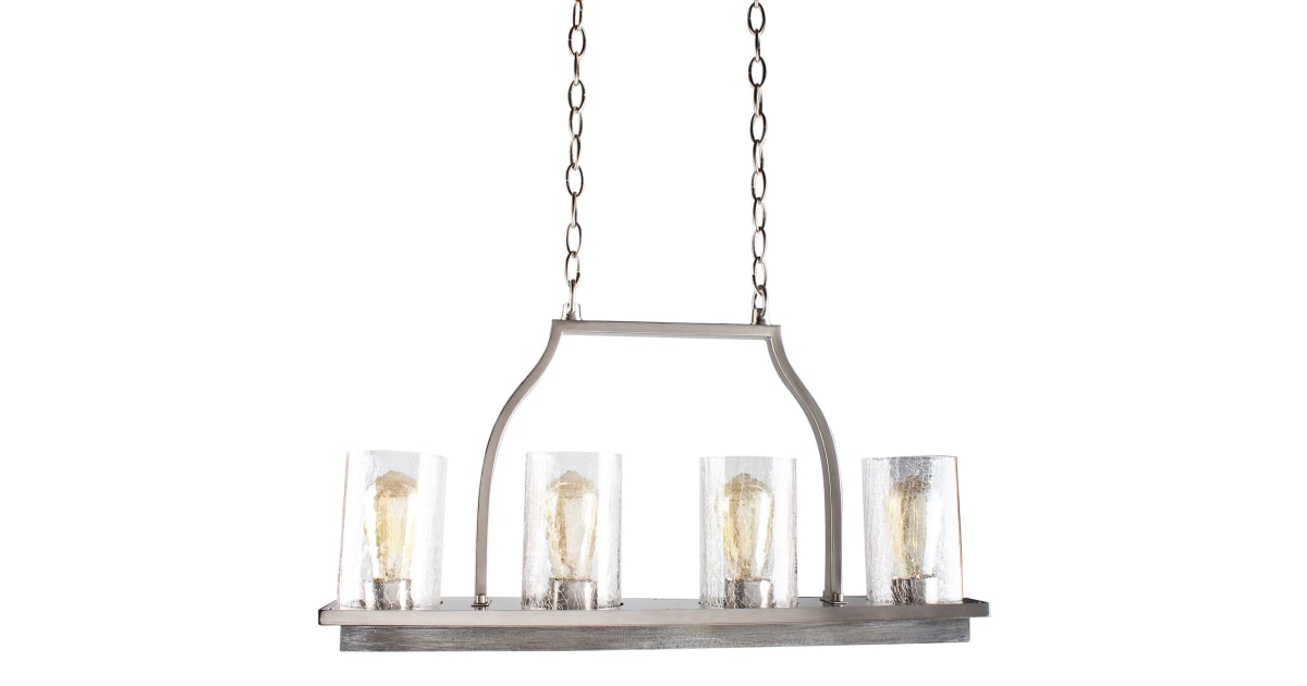 Eglo 203305A Westbury 4 Light 26" Wide Linear Chandelier | Build.com