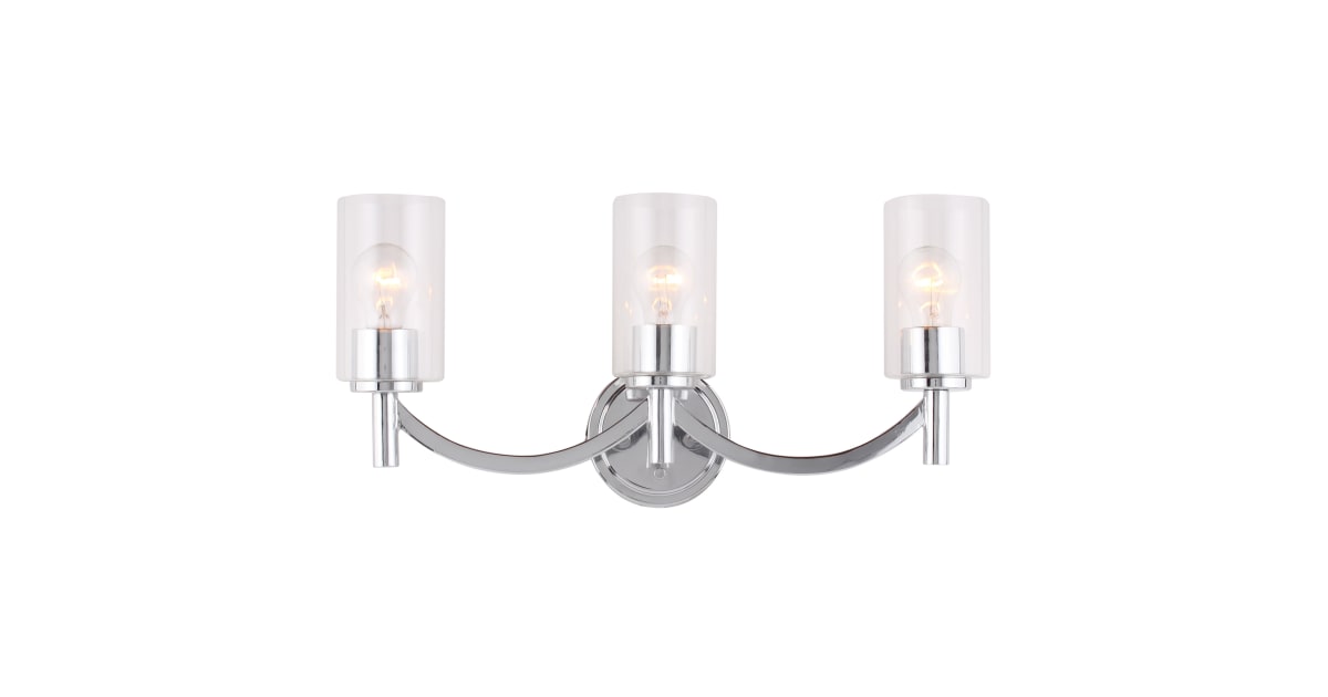 Eglo 203748A Devora 3 Light 22" Wide Bathroom Vanity Light | Ferguson Home