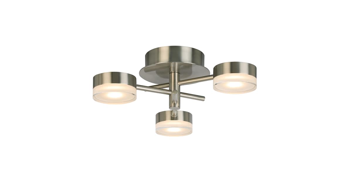 Eglo 203971A Transton 15" Wide LED Semi-Flush Ceiling Fixture | Build.com