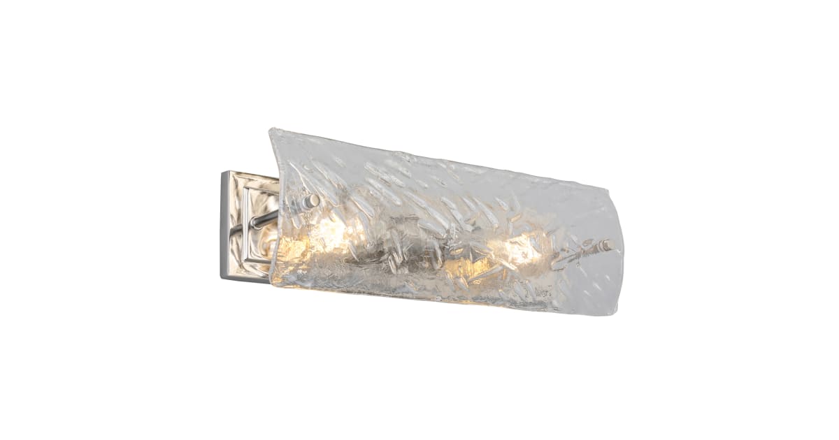 Eglo 203992A Wolter 19" Wide Bath Bar with Water Glass Shade | Build.com