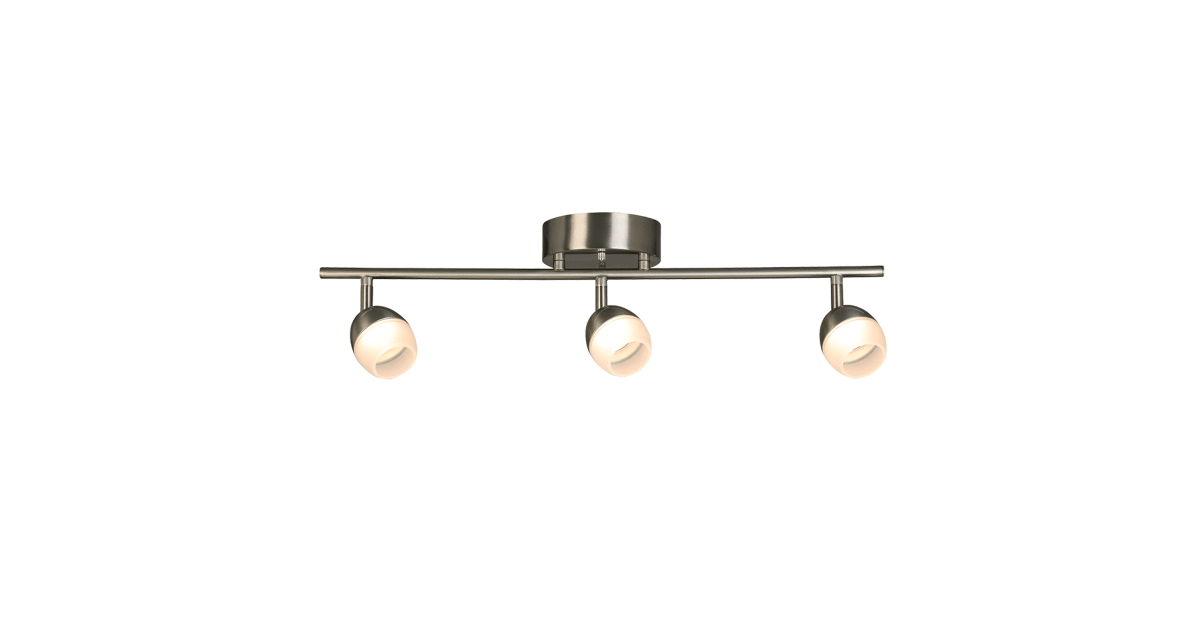 Eglo 204003A Stella Ferry 3-Light LED Semi-Flush Mount Track Lighting ...