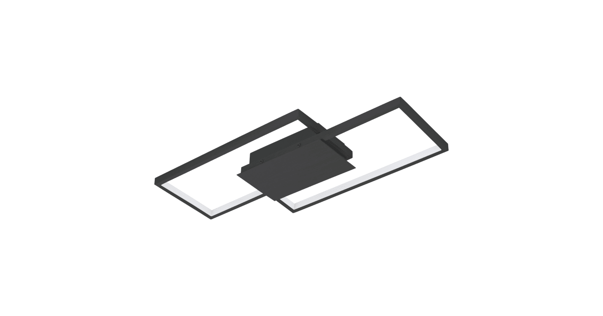 Eglo 204052A Milanius 2 Light 20" Wide LED Semi-Flush Ceiling Fixture ...