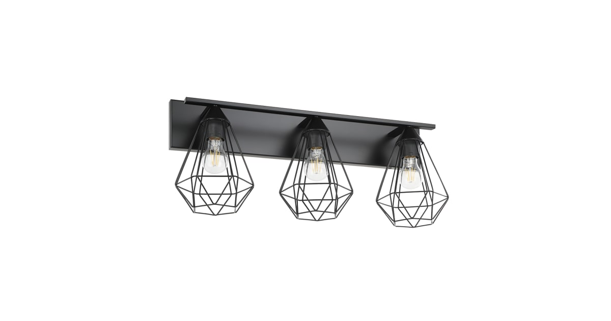 Eglo 205621A Tarbes 3 Light 8" Wide Vanity Light | Build.com