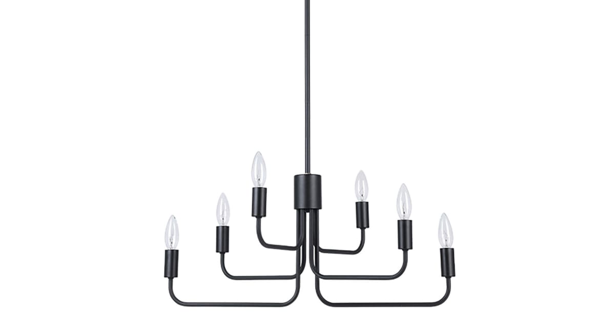Eglo 205807A Portofino 6 Light 24" Wide Taper Candle Style Chandelier ...