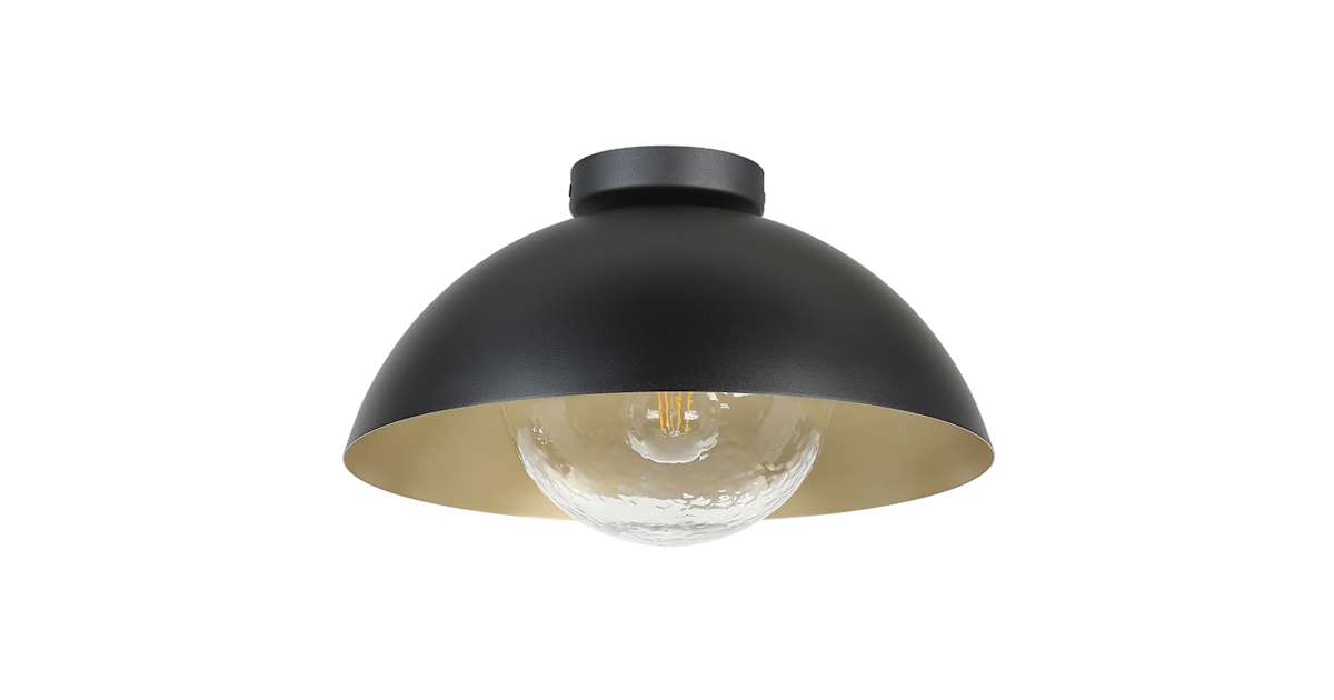 Eglo 205816A Dyal 15" Wide Flush Mount Ceiling Fixture | Build.com
