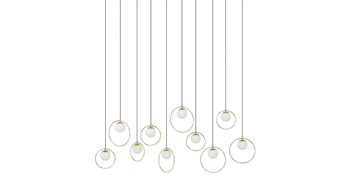 Eglo 206114A Portocolom 10 Light 46" Wide LED Multi Light Pendant ...