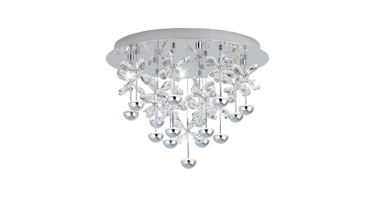 Eglo 39245A Pianopoli Single Light 19-5/8" Wide Integrated LED Flush ...