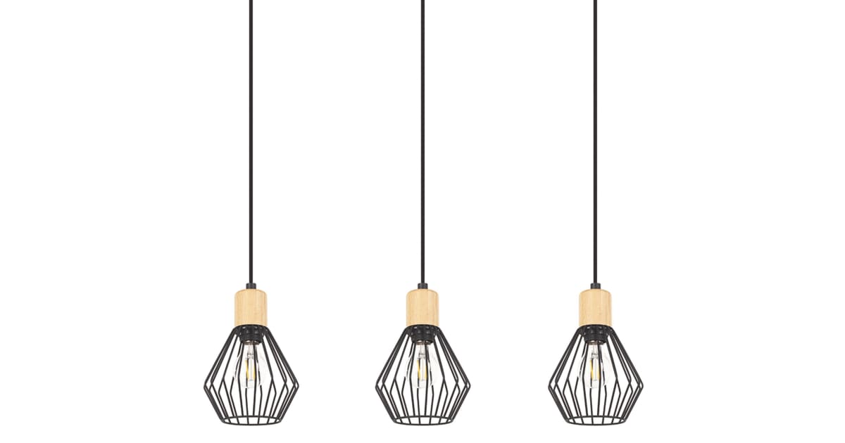 Eglo 43378A Palmorla 3 Light 32" Wide Linear Pendant | Ferguson Home