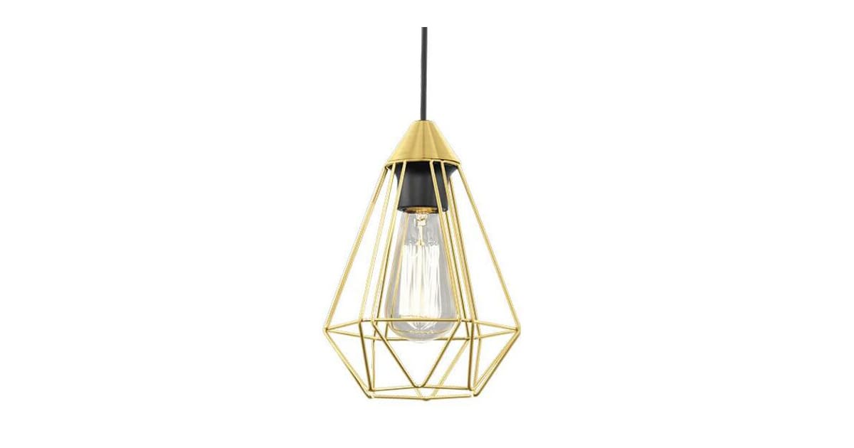 Eglo 43681A Tarbes 7" Wide 1 Light Cage Style Single Mini Pendant ...