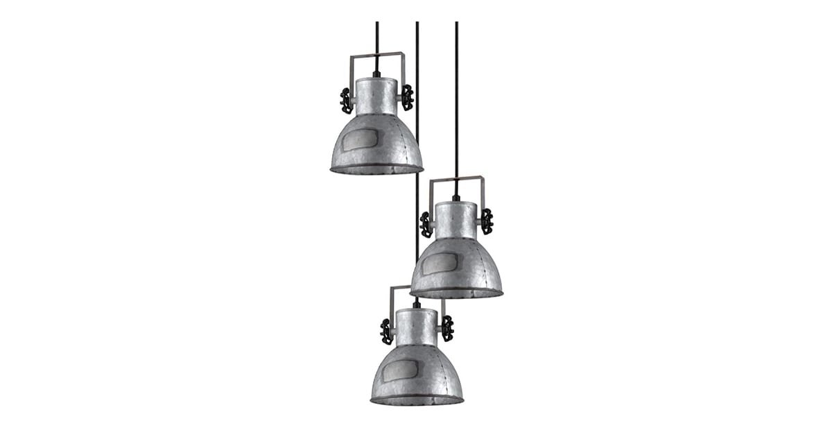 Eglo 49647A Barnstaple 3 Light 13-9/16" Wide Full Sized Pendant ...