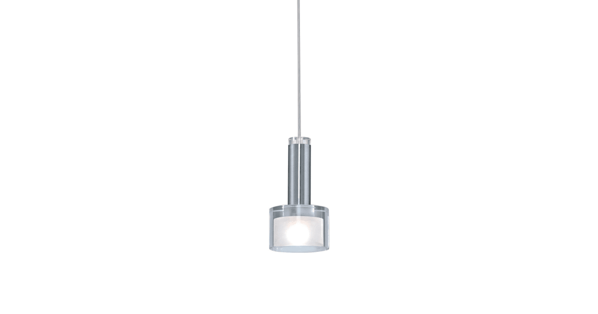 Eglo 90574A Fabiana 1x40W Mini Pendant in Chrome Finish | Ferguson Home