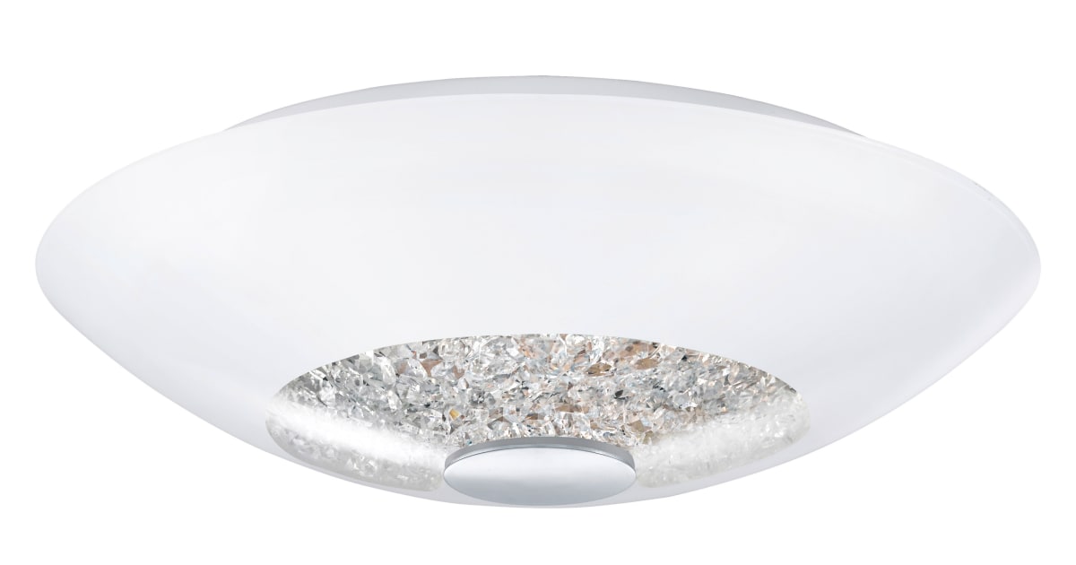 Eglo 92711A Ellera 4.75" Height 2 Light Flush Mount Ceiling Fixture ...