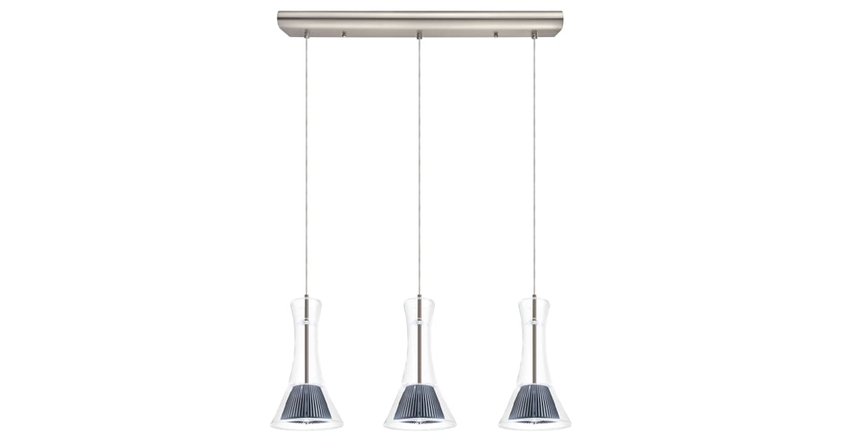 Eglo 93793A 26" Wide 3 Light LED Pendant from the Musero Collection ...