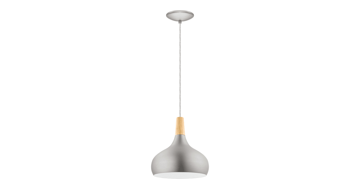 Eglo 96985A Sabinar Single Light 11" Wide Pendant | Build.com