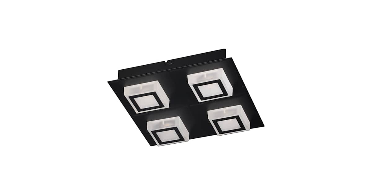 Eglo 99364A Masiano 1 11" Wide LED Flush Mount Square Ceiling Fixture ...
