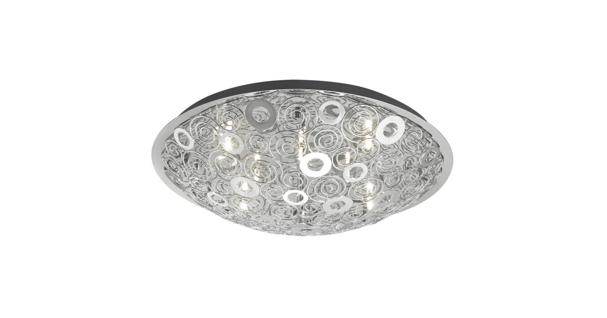 Eglo 90149A 12 Light Flush Mount Ceiling Fixture from the Cromer ...