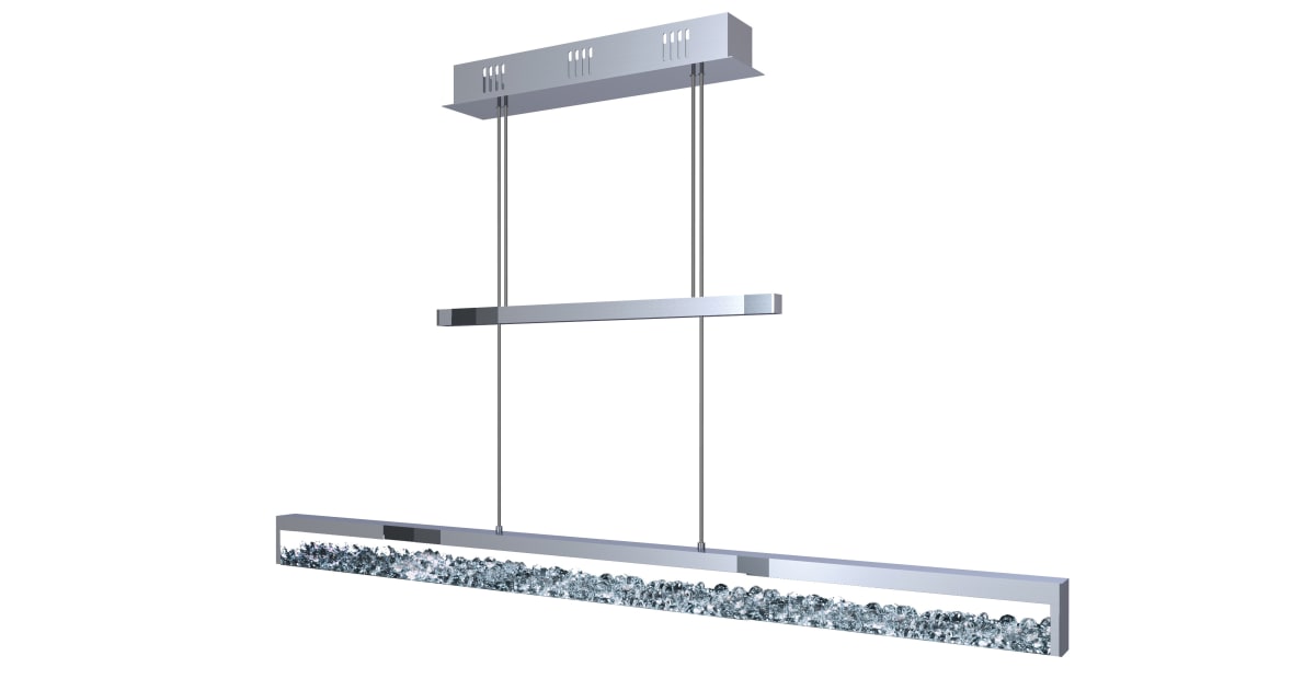 Eglo 90929A Cardito LED Linear Single Tier Chandelier | Build.com