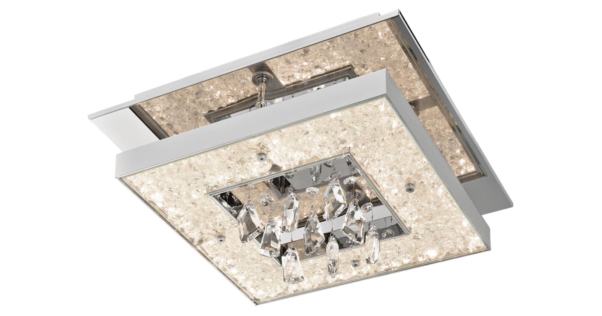 Elan Crushed Ice LED Flush Mount Ceiling Fixture | Ferguson Home