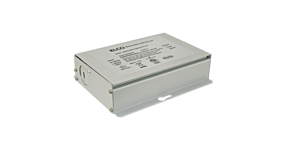 Elco DRVE12V24DW Electronic Dimmable LED Driver - Medium | Ferguson Home
