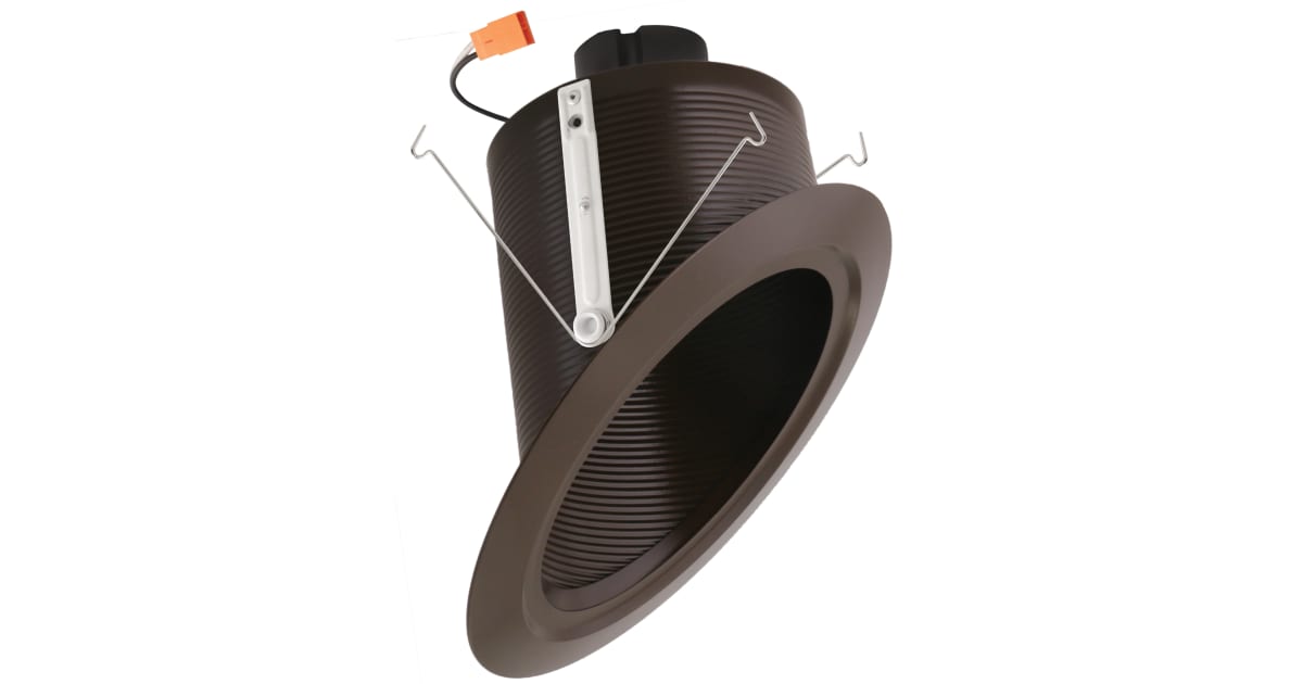 Elco EL76430BZ The Slant System 6" Integrated LED Baffle Recessed Trim ...