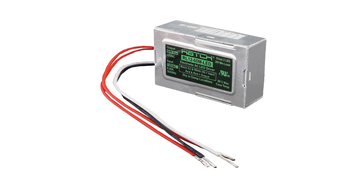 Elco LET-60-277 12V AC Electronic Transformer - No Minimum Load ...