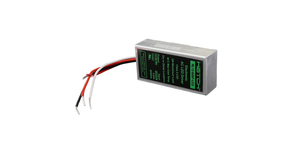 Elco LET-60H 12V AC Electronic Transformer - No Minimum Load | Ferguson ...