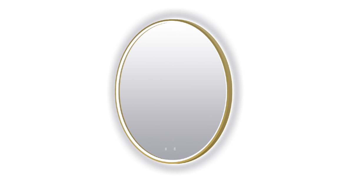 Electric Mirror BRI-30-BR02 Brilliance 30" Diameter Circular Framed ...