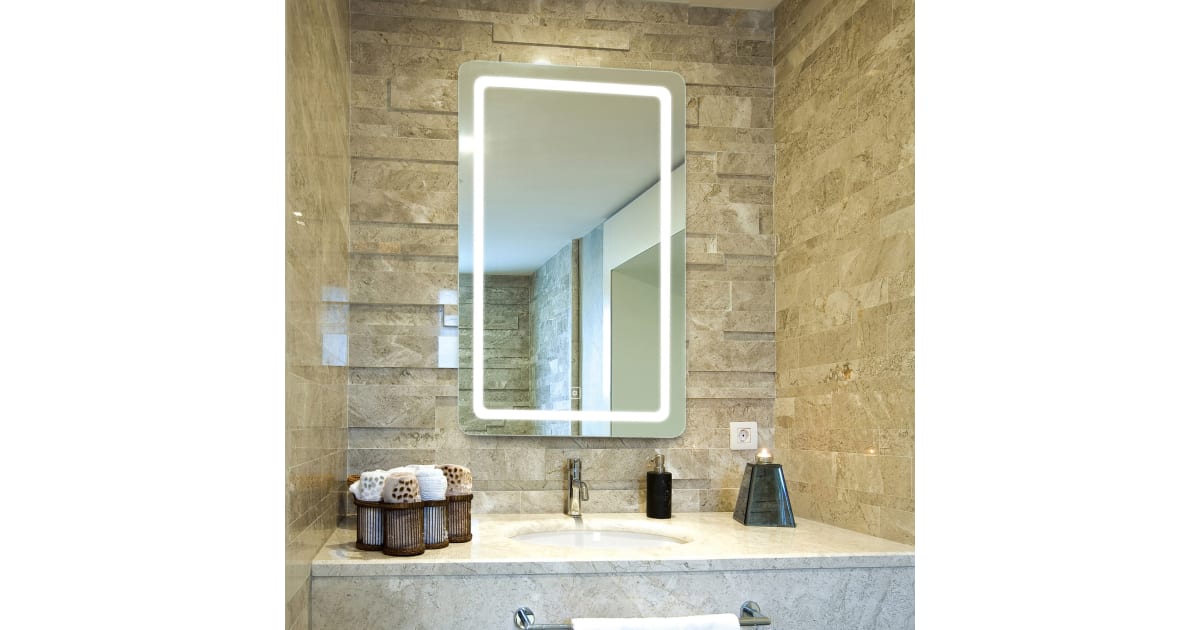 Electric Mirror ARI-2436-AE Aria with AVA 24" W x 36" H Rectangular ...