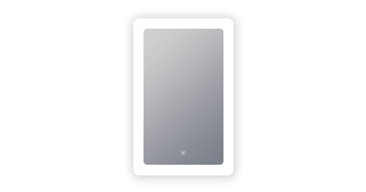 Electric Mirror EYL-2436-KG Eyla with Keen 24" W x 36" H Rectangular ...