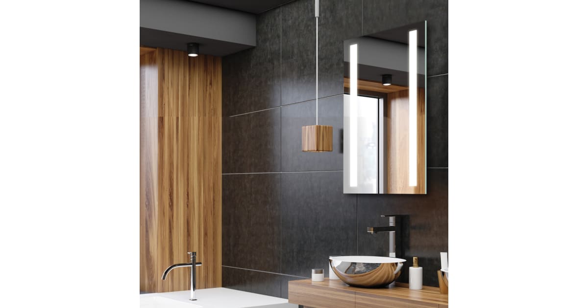 Electric Mirror FUS-2428 Fusion 24" W x 28" H Rectangular Frameless ...