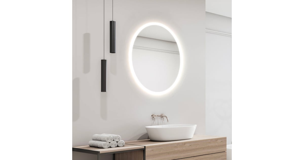 Electric Mirror GRN-30 Grandeur 30" W x 30" H Rectangular Frameless ...