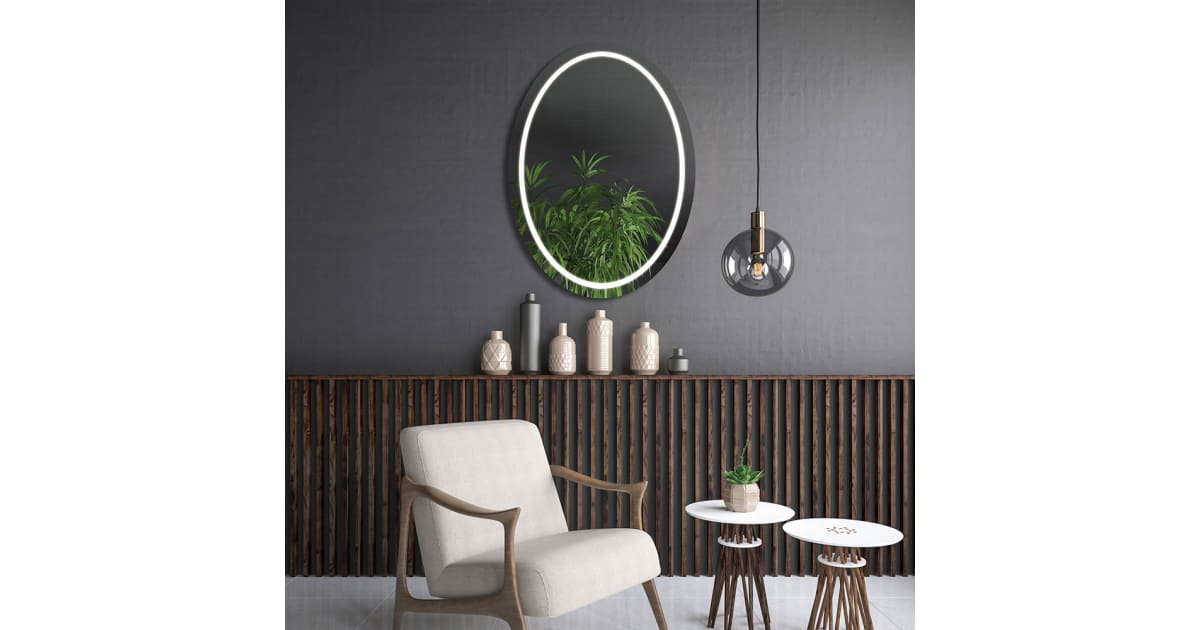 Electric Mirror MYS-2130 Mystique 21" W x 30" H Circular Frameless ...