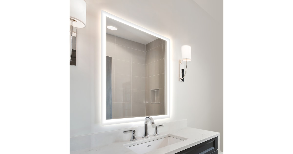 Electric Mirror PRE-3636 Prestige 36" W x 36" H Rectangular Frameless ...