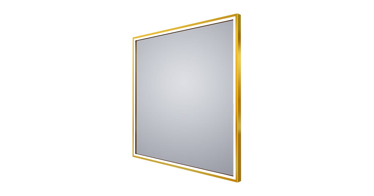 Electric Mirror RAD4-3636-BR02 Radiance 36" x 36" LED Lighted Mirror ...