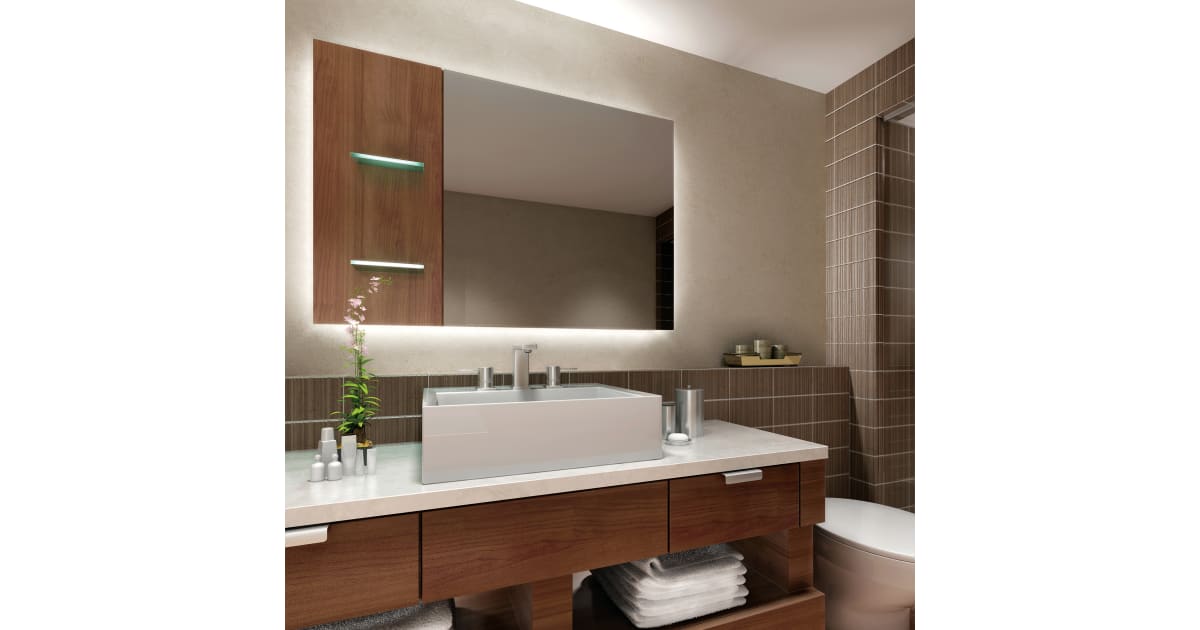 Electric Mirror SER-4836 Serenity 48" W x 36" H Rectangular Frameless ...