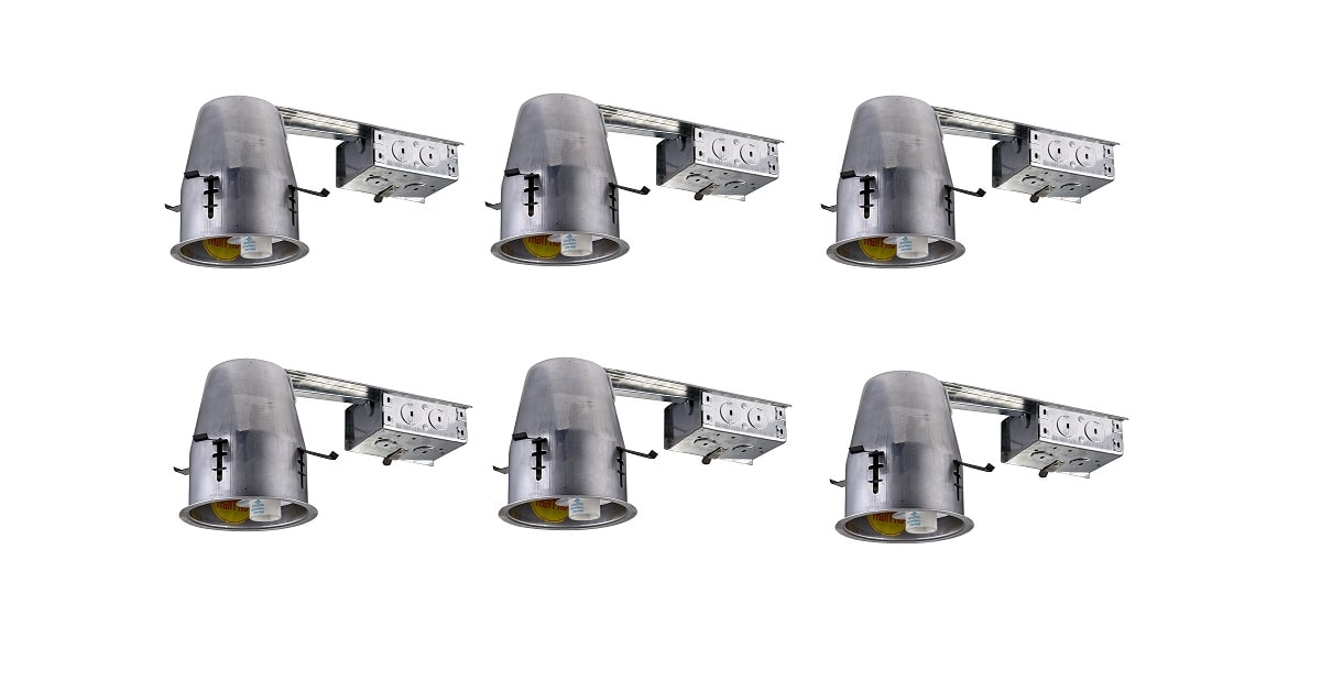 Elegant Lighting ICAT4R-GU10LED-6PK Elitco 4" Trim Steel Recessed LED ...