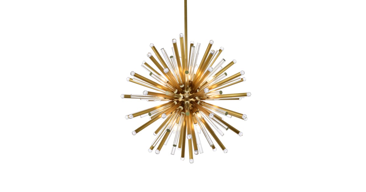 Elegant Lighting 1141G36BB Maxwell 21 Light 36" Wide Crystal Sputnik ...