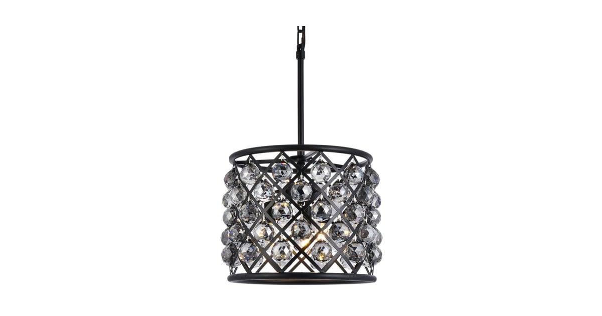 Elegant Lighting 1206D14MB-SS/RC Madison 4 Light 14" Wide Crystal ...