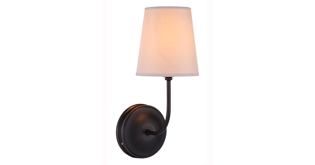 Elegant Lighting 1411W6BZ Lancaster 5.5" Wide Single Light Wall Sconce ...