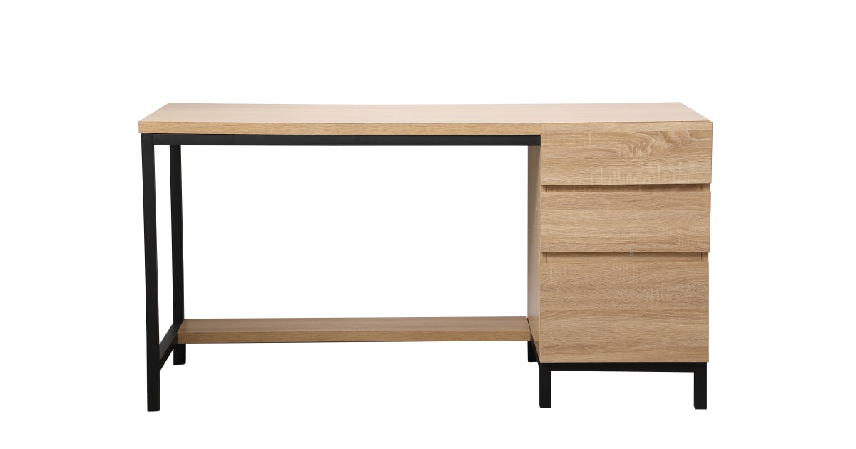 Elegant Lighting DF11003MW Emerson 24" Wide MDF and Metal 3 Drawer ...