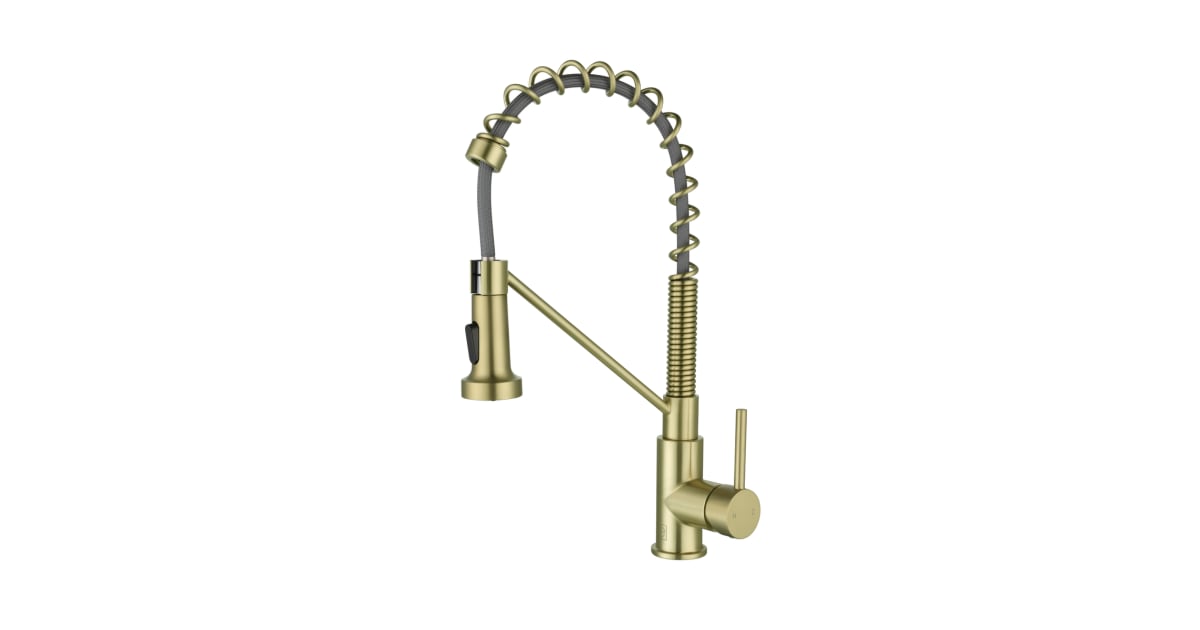 Elegant Lighting FAK-310BGD Yara 1.8 GPM Single Hole Pull Down Kitchen ...