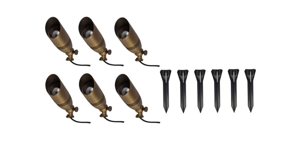 Elegant Lighting KIT30600 2" Wide 12V Flood Light - Set of 6 | Build.com