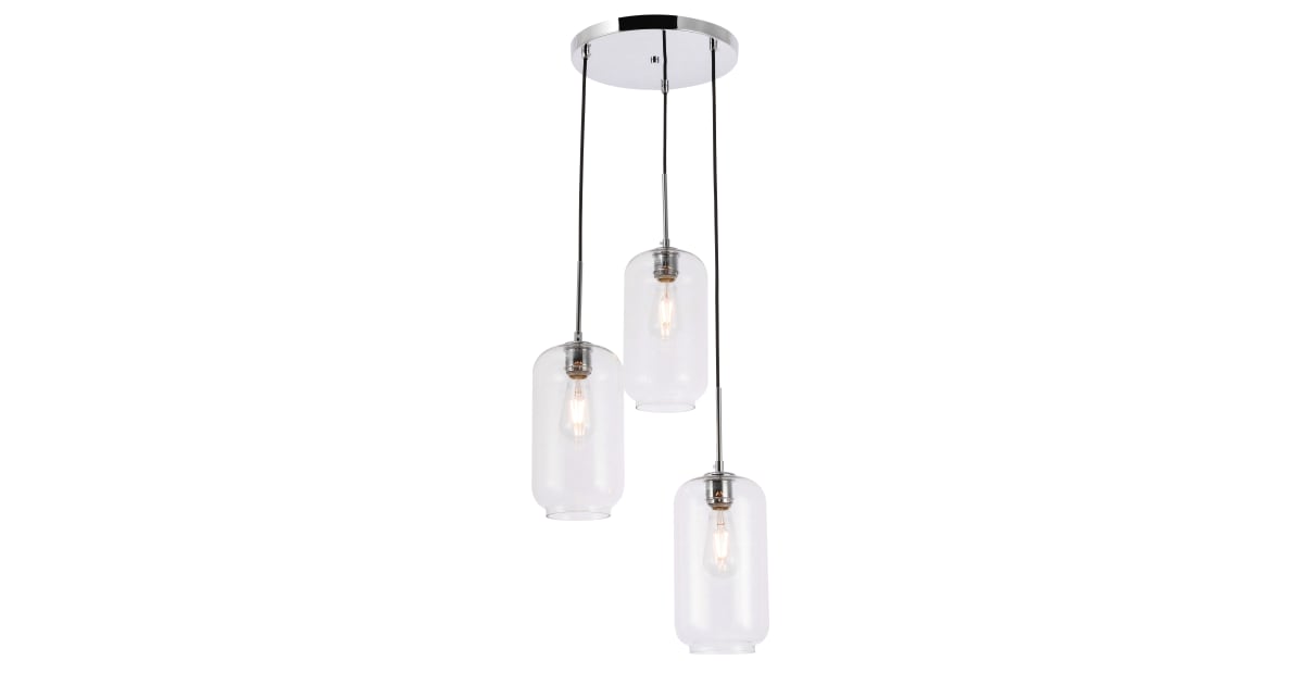 Elegant Lighting LD2278C Collier 3 Light 16" Wide Multi | Build.com