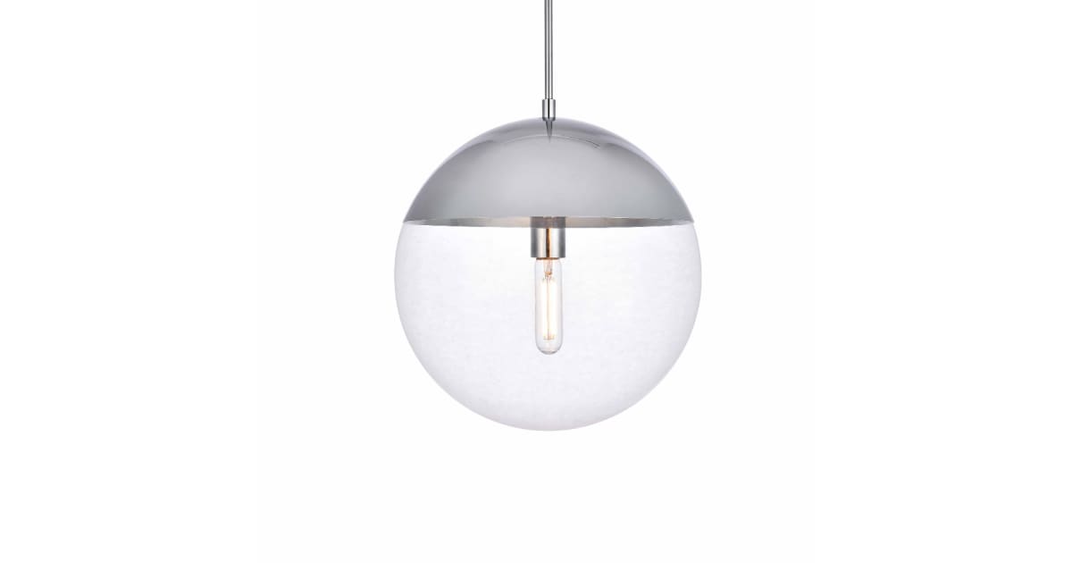 Elegant Lighting LD6047C Eclipse Single Light 14" Wide Pendant with ...
