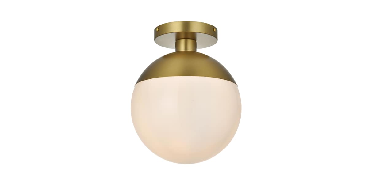 Elegant Lighting LD6062SG Eclipse 10" Wide Semi-flush Globe Ceiling ...
