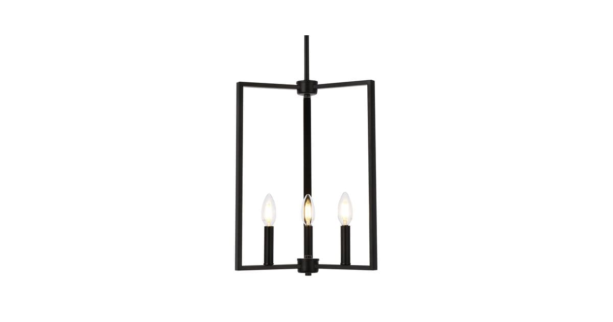 Elegant Lighting LD7071D14BK Vino 3 Light 14" Wide Pendant | Ferguson Home