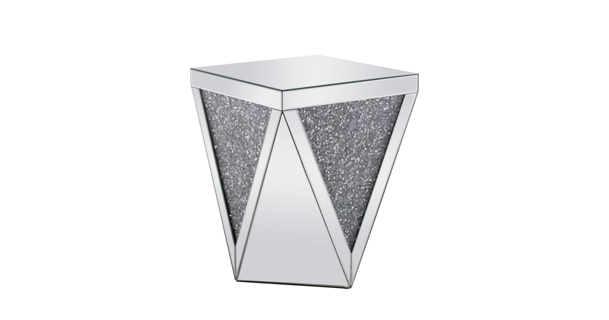 Elegant Lighting MF92008 Modern 18 1/2 Inch Wide Square Mirrored ...