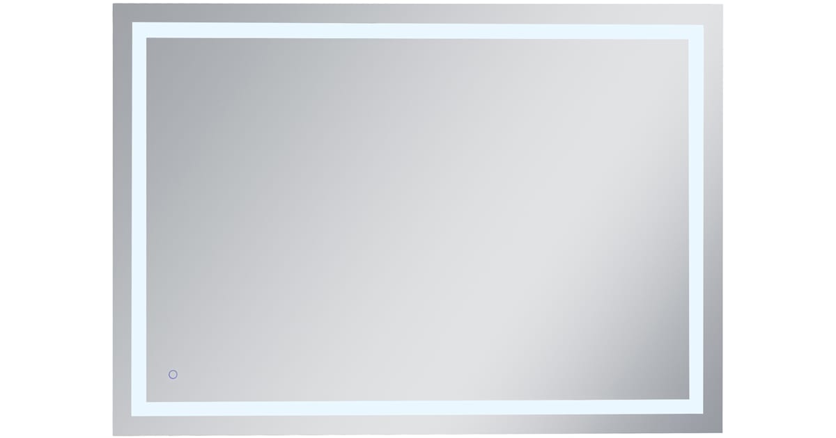 Elegant Lighting MRE14260 Alaric 60" W x 42" H Modern Rectangular ...